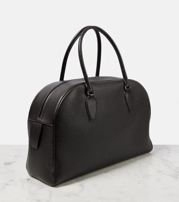 THE ROW India Large Leather Tote Bag - Brown