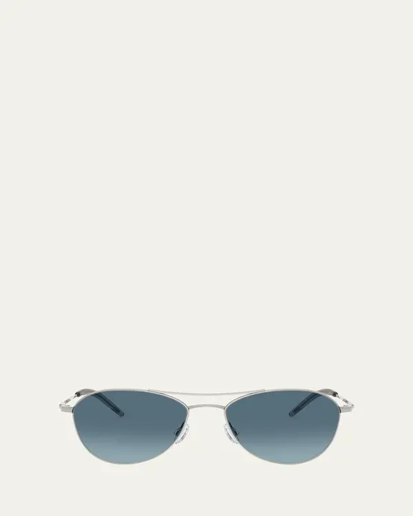 Oliver Spencer Aviator Sunglasses - Silver