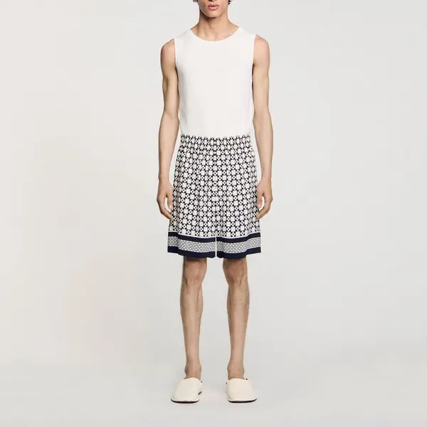 Sandro Square Cross Bermuda Shorts