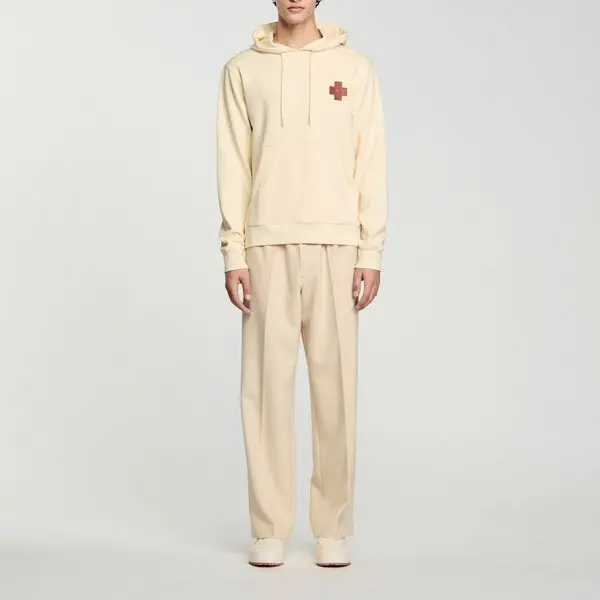 Sandro Square Cross Fleece Sweatshirt