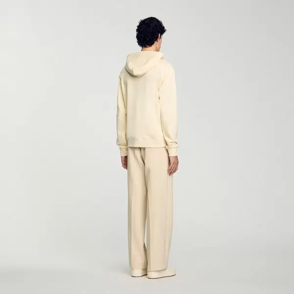 Sandro Square Cross Fleece Sweatshirt