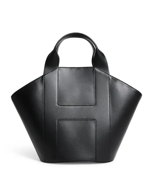 Harrods Leather H Tote Bag