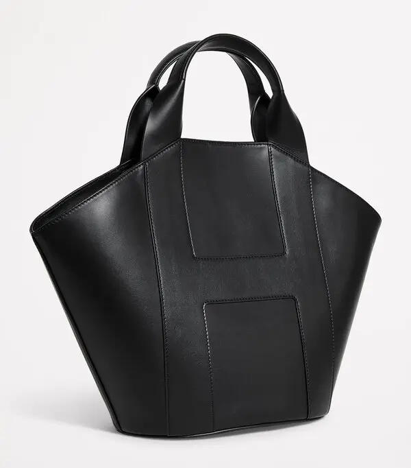 Harrods Leather H Tote Bag