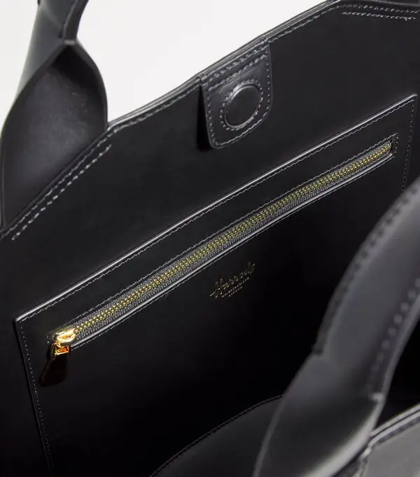 Harrods Leather H Tote Bag