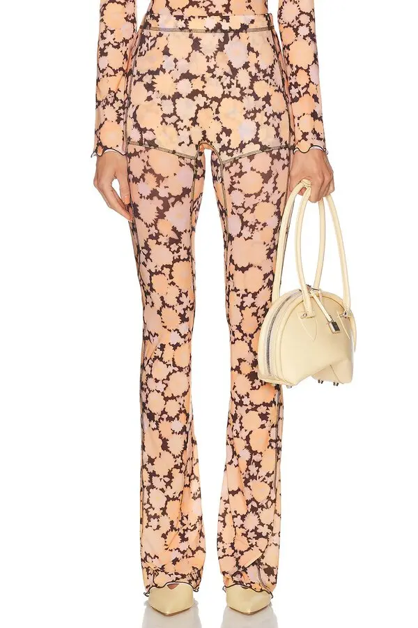 KNWLS Halcyon Legging In Cream - Hazy Floral