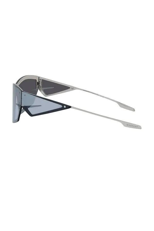 Givenchy Giv Cut Sunglasses - Shiny Palladium & Smoke Mirror