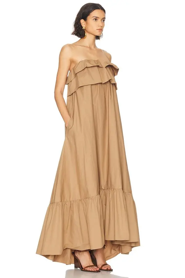 Saint Laurent Strapless Maxi Dress