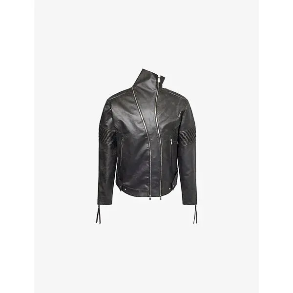 JUNTAE KIM Asymmetrical-neck Zip-up Jacket