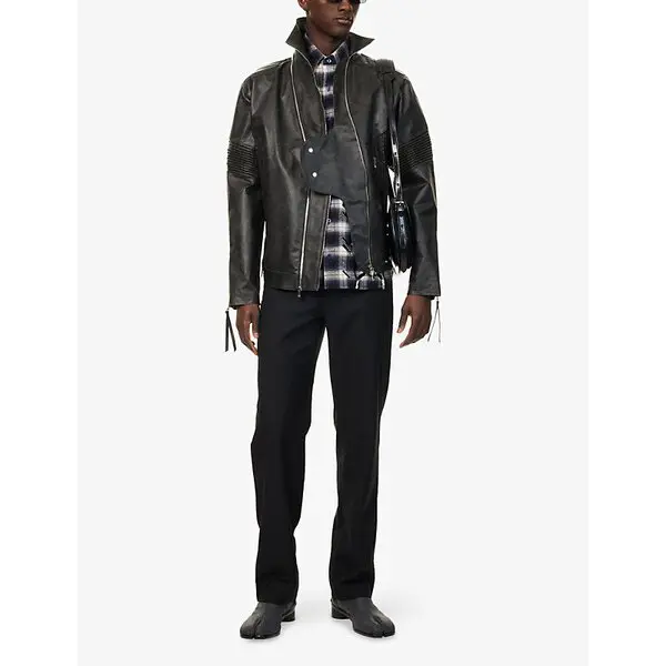 JUNTAE KIM Asymmetrical-neck Zip-up Jacket
