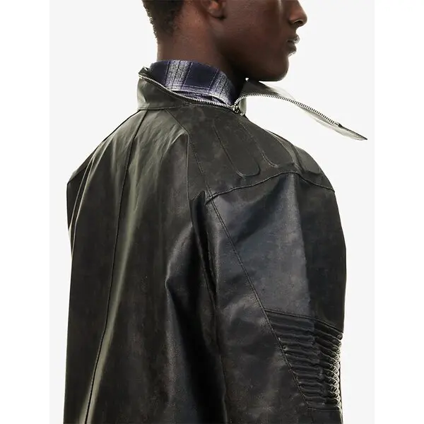 JUNTAE KIM Asymmetrical-neck Zip-up Jacket