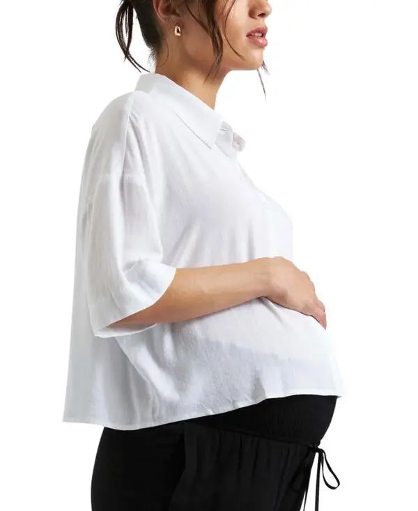RIPE MATERNITY Farrah Crop Shirt