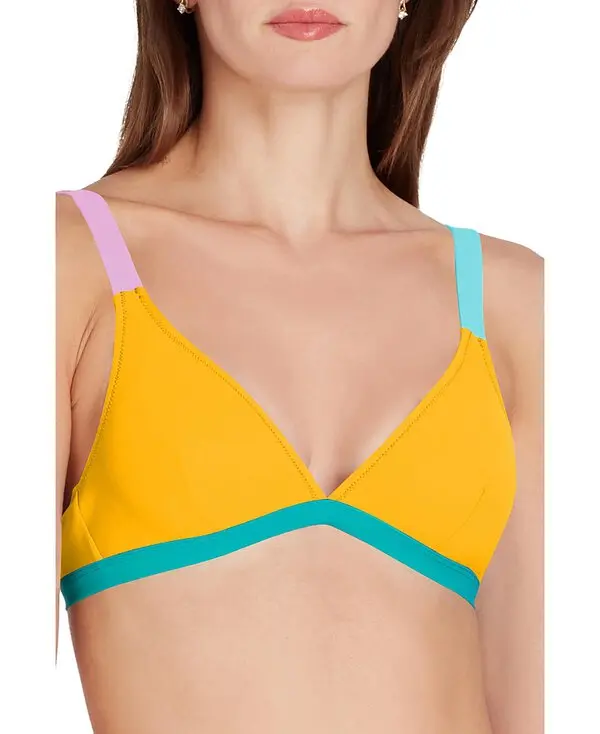 VALIMARE St Barths Colorblock Bikini Top - Yellow
