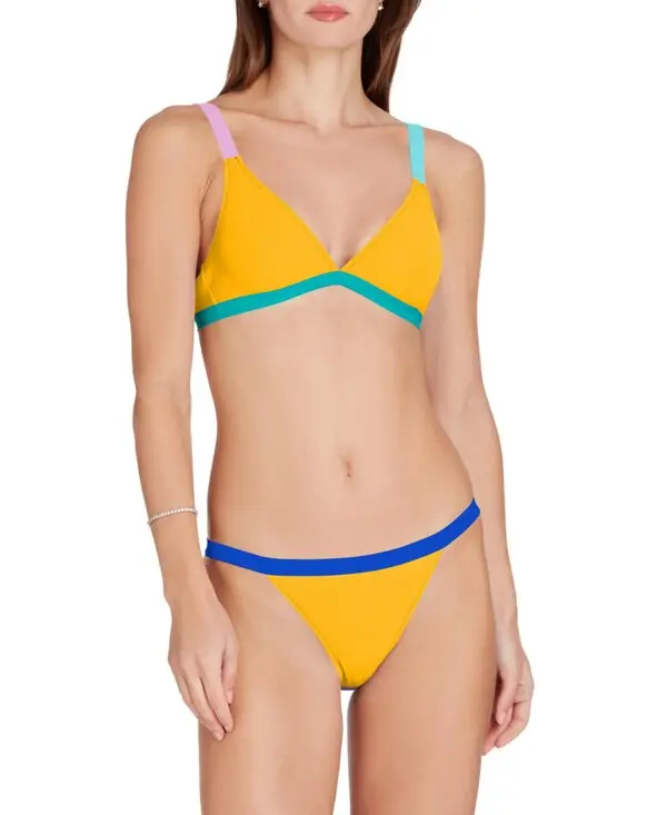 VALIMARE St Barths Colorblock Bikini Top - Yellow