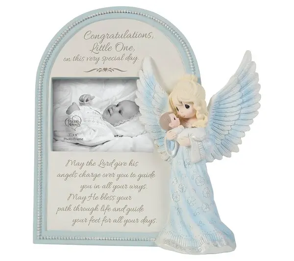 PRECIOUS MOMENTS May God Send His Angels Photo Frame - One-color