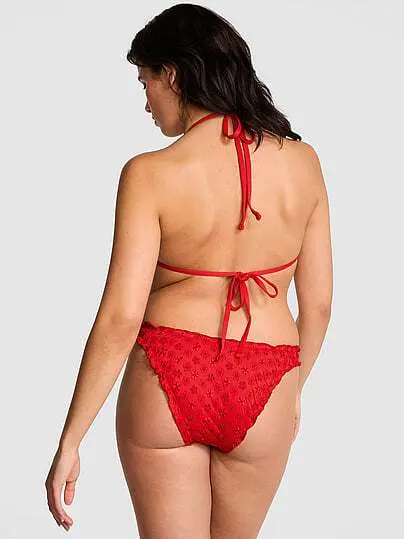 Pink By Frankies Bikinis Hudson Cheeky Bikini Bottom - Red
