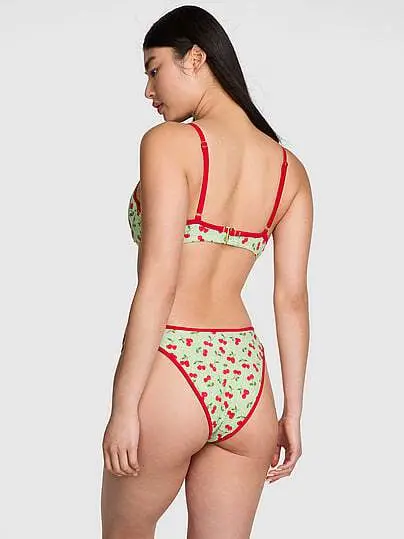 Pink By Frankies Bikinis Golden Hour Cheeky Bikini Bottom - Floral