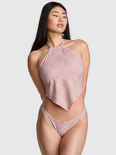 Pink By Frankies Bikinis Golden Hour Cheeky Bikini Bottom - Print