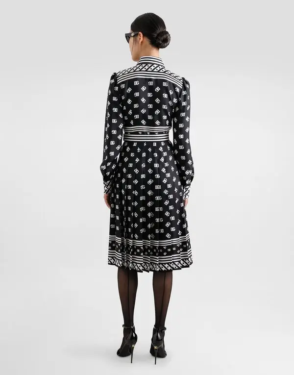 Dolce & Gabbana Devor Dg Logo Dress - Black | Editorialist
