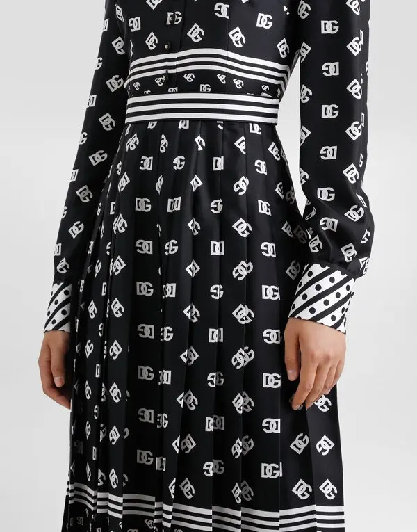 Dolce & Gabbana Devor Dg Logo Dress - Black | Editorialist