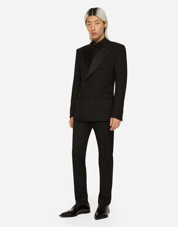 Dolce & Gabbana Three-piece Sicilia-fit Suit In Stretch Wool