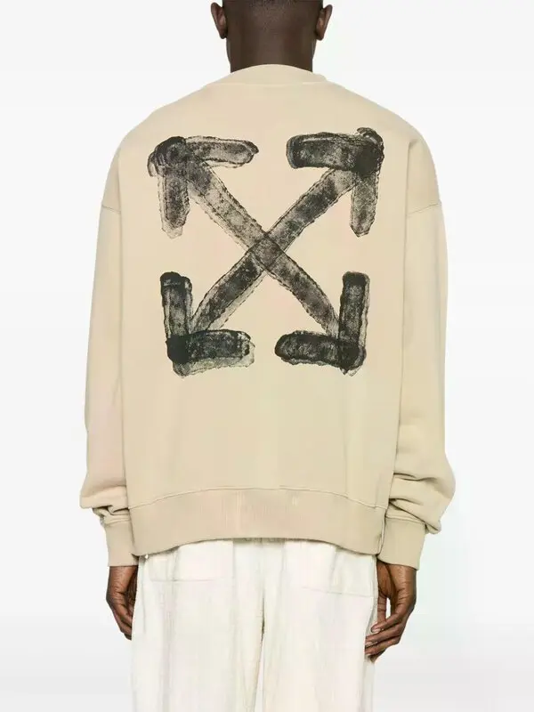 Off-White Spray Arrow Sweatshirt - Neutrals