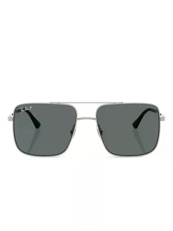 Ray-ban Ari Bio-based Rectangle Sunglasses - Silver