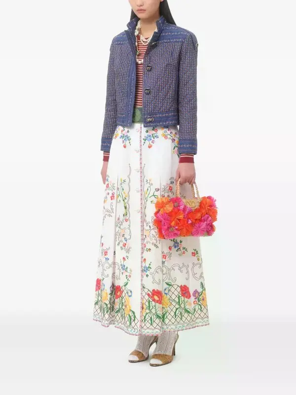 Valentino Garavani Floral-appliqué Tote Bag