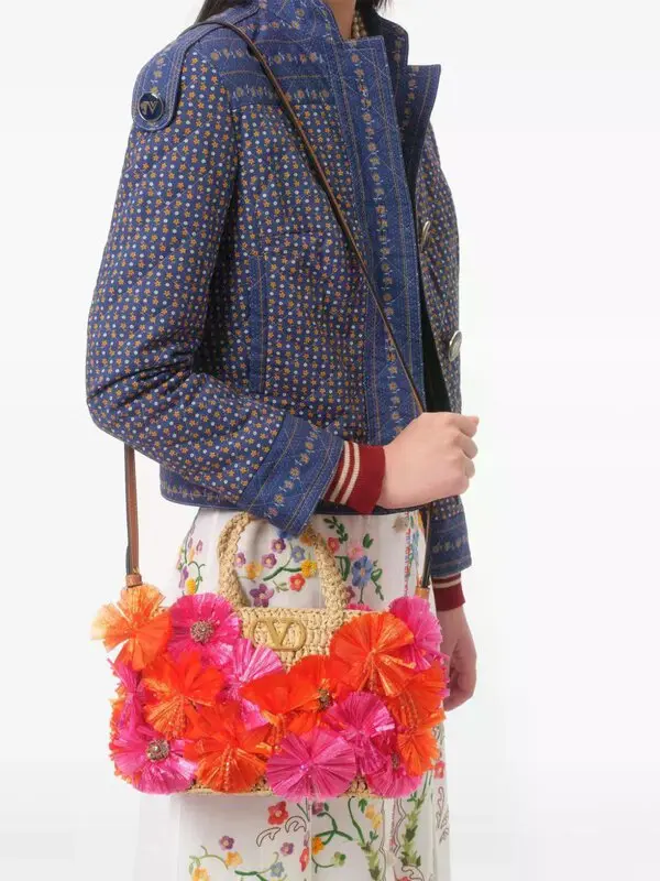 Valentino Garavani Floral-appliqué Tote Bag