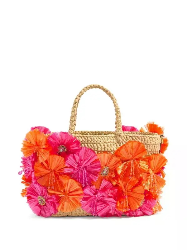 Valentino Garavani Floral-appliqué Tote Bag