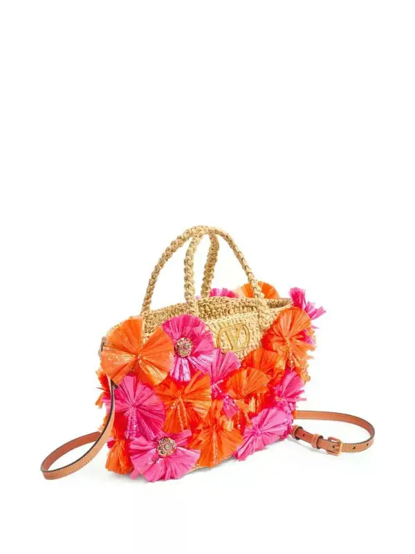 Valentino Garavani Floral-appliqué Tote Bag