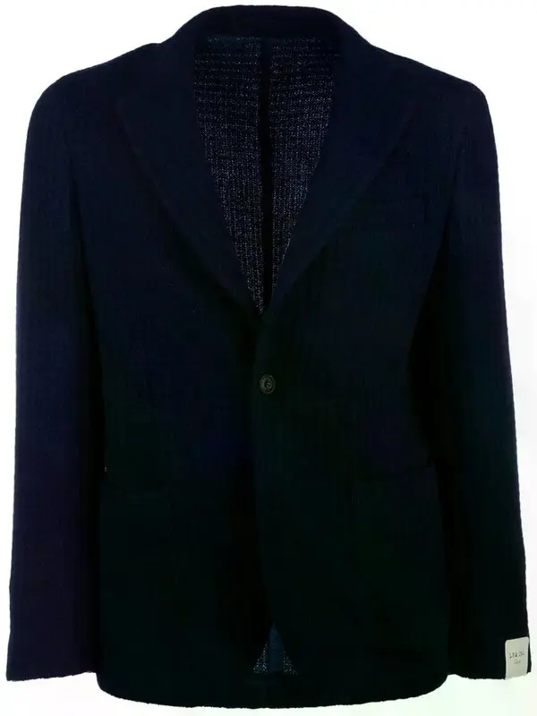 L.B.M. 1911 Knitted Blazer - Blue
