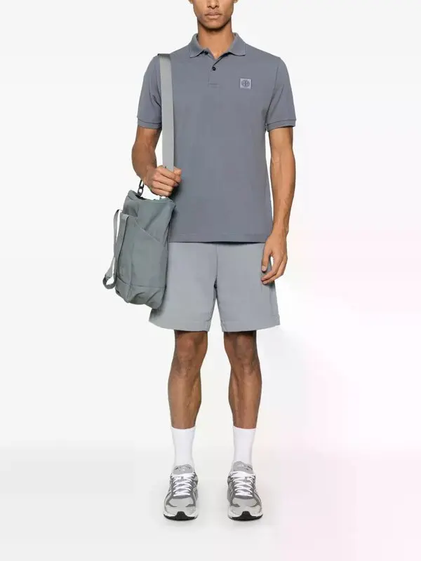 Stone Island Compass-motif Polo Shirt