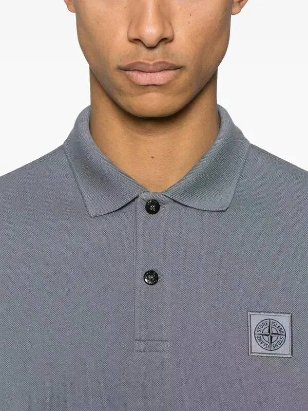Stone Island Compass-motif Polo Shirt