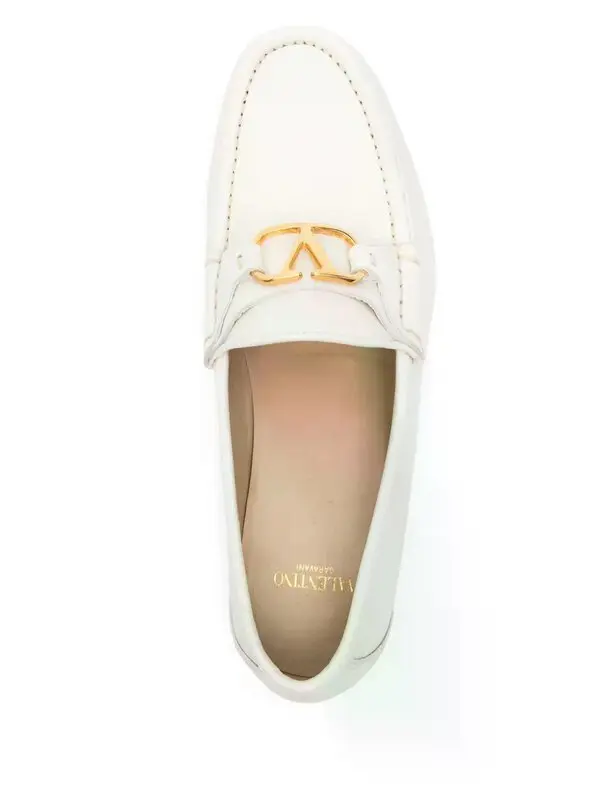 Valentino Garavani Vlogo Signature Loafers - White