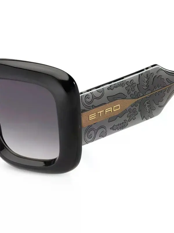 Etro Paisley Print Oversized Sunglasses In Grey - 5% Off  display picture 1
