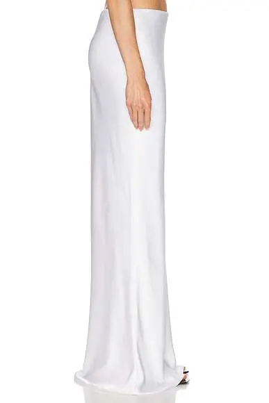 Norma Kamali Bias Obie Skirt - Snow White