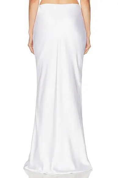 Norma Kamali Bias Obie Skirt - Snow White