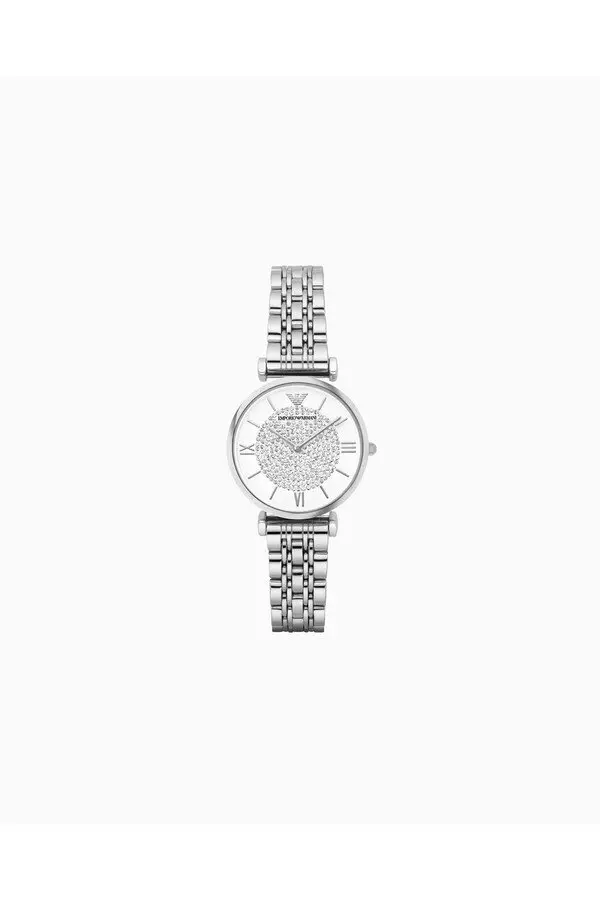Emporio Armani Two-hand Stainless Steel Watch - Red