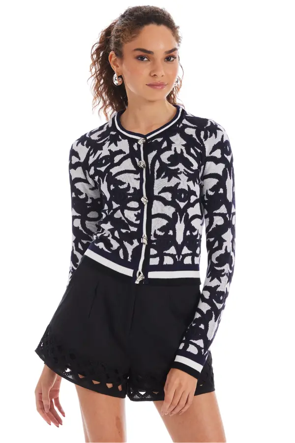 Allison Amaya Spring Damask Cardigan