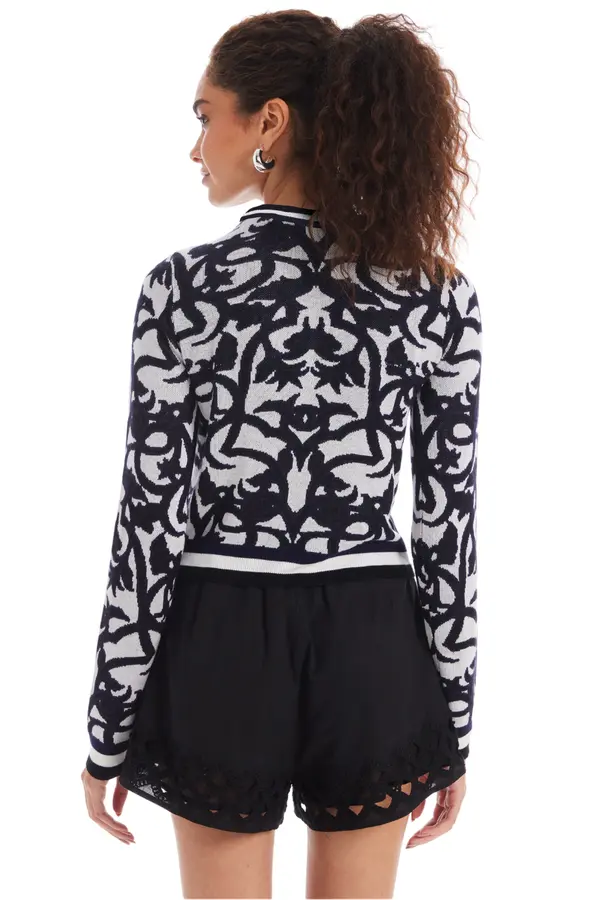 Allison Amaya Spring Damask Cardigan