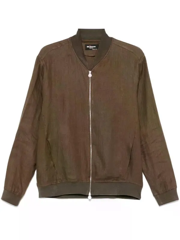 Kiton Linen Bomber Jacket