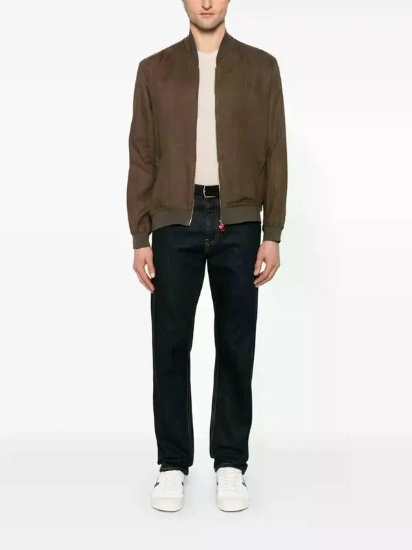 Kiton Linen Bomber Jacket