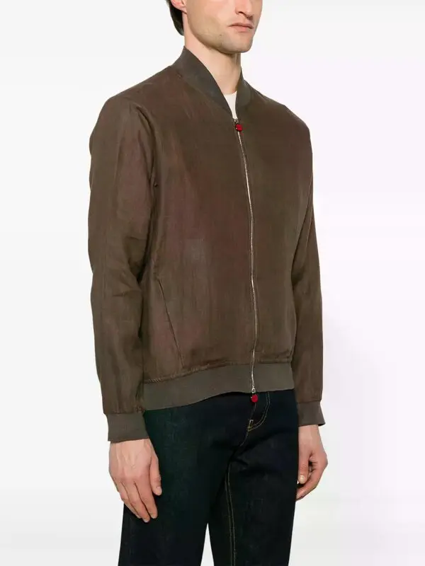 Kiton Linen Bomber Jacket