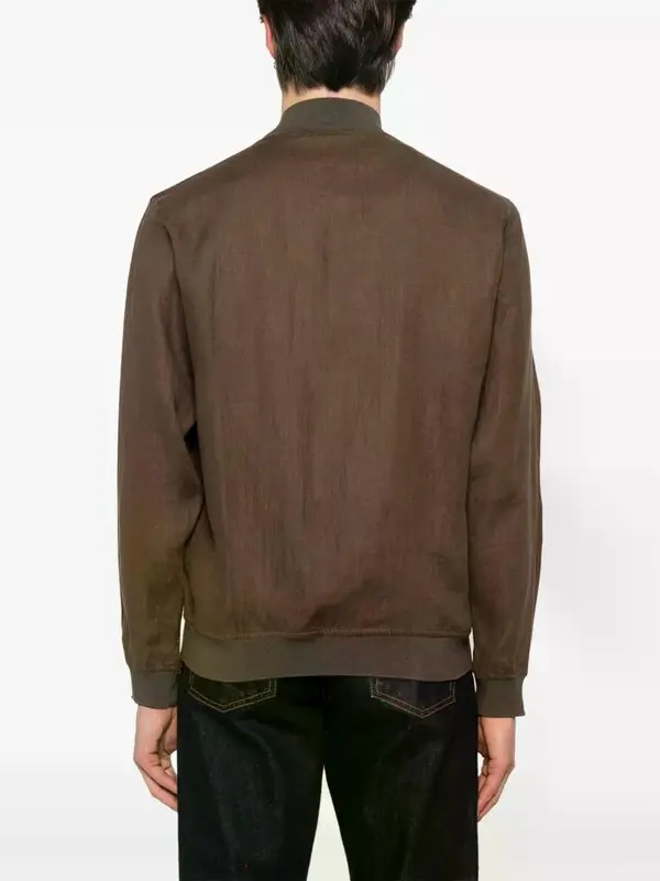 Kiton Linen Bomber Jacket