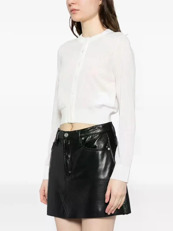 Alexander Wang Crystal-embellished Cropped Top
