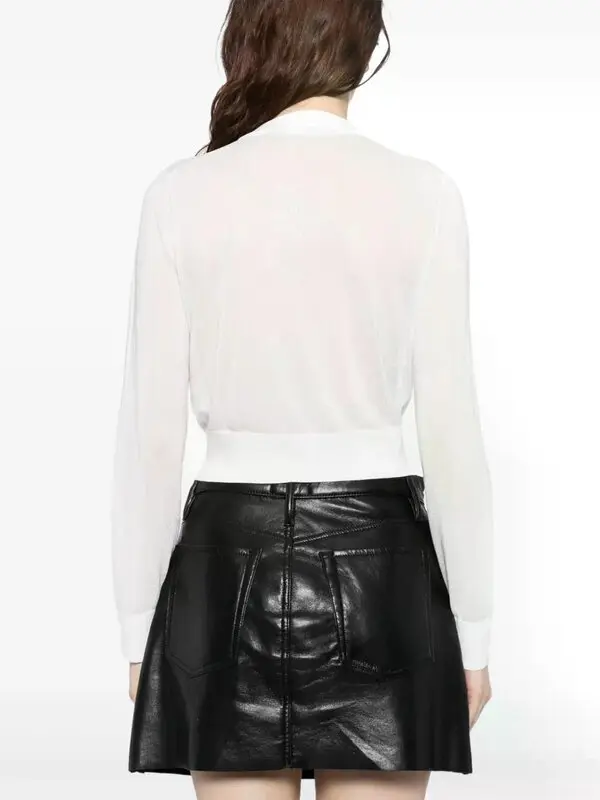 Alexander Wang Crystal-embellished Cropped Top