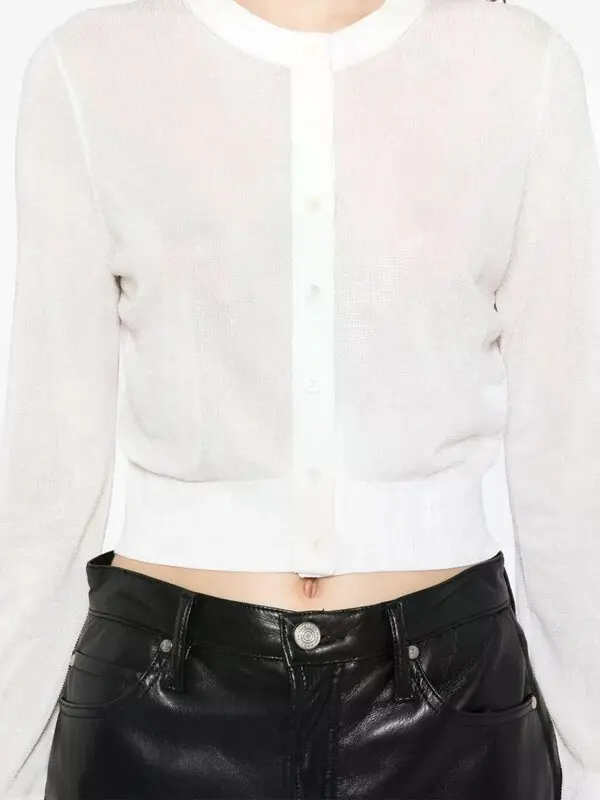 Alexander Wang Crystal-embellished Cropped Top