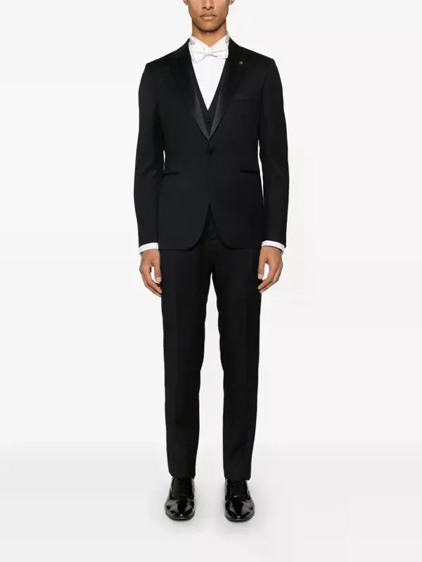 Tagliatore Wool Three-piece Suit - Blue