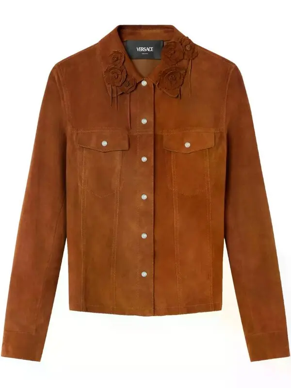 Versace Floral Suede Jacket