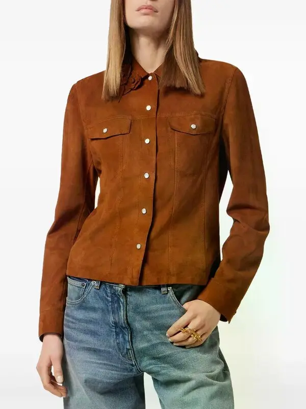 Versace Floral Suede Jacket